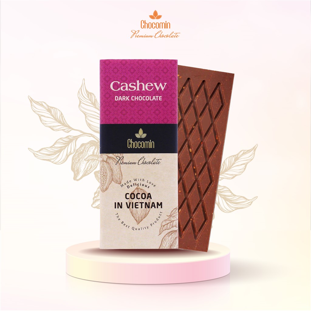 CASHEW DARK CHOCOLATE - MORI - THE HEALTHY FOOD